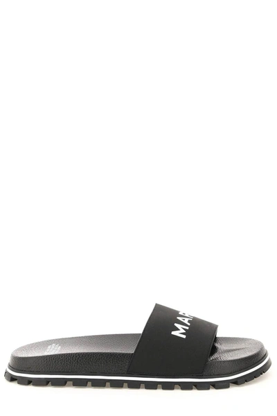 Marc Jacobs The Slide Rubber Slides In Black | ModeSens