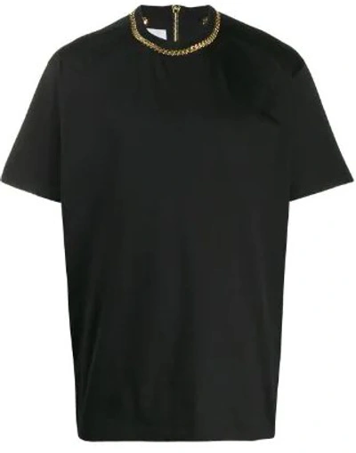 Burberry Mens Black Chain Detail T-shirt | ModeSens