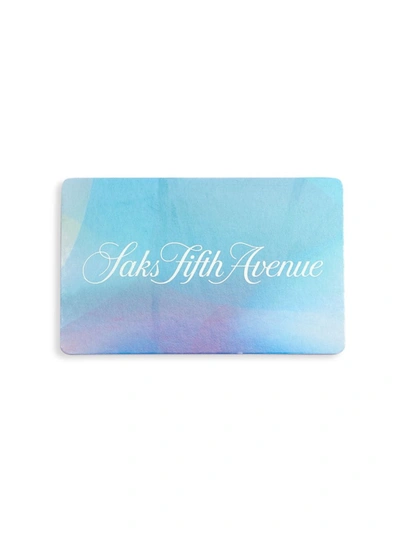 Saks Fifth Avenue Aqua Iridescent Gift Card | ModeSens