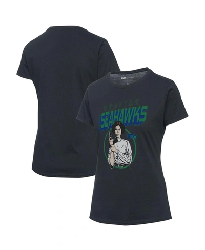 Junk Food Women's Black Seattle Seahawks Disney Star Wars Princess Leia ...