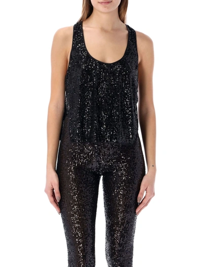 Tom Ford All-over Sequins Tank Top In Black | ModeSens