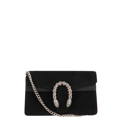 Pre-owned Gucci Dionysus Velvet Handbag In Blue | ModeSens