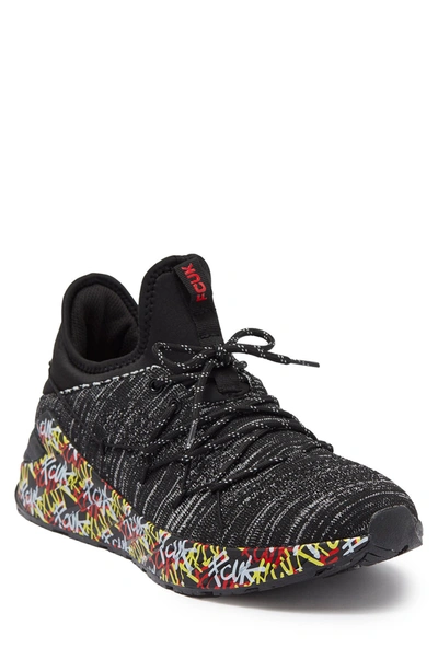 French Connection Graffiti Logo Print Platform Sneaker In Black | ModeSens