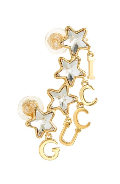 Gucci Single Earring With Script In Gold | ModeSens