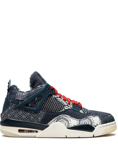 Jordan Air 4 Retro Se Sashiko Sneakers In Blue Modesens