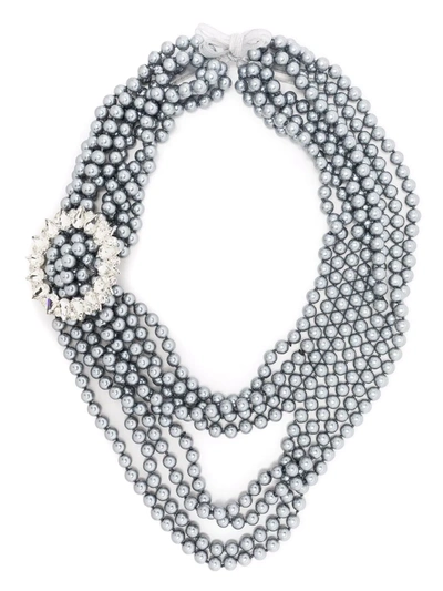 Atu Body Couture Multi-string Pearl Necklace In Grau | ModeSens