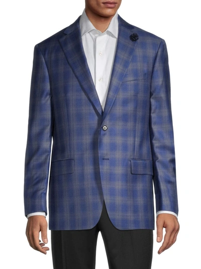 Hart Schaffner Marx Men's Chicago-fit Wool Suit Jacket In Light Blue ...