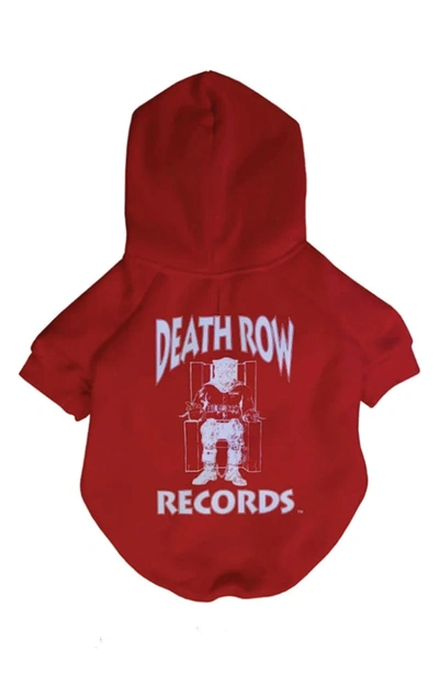 Fresh Pawz Death Row Records Logo Dog Hoodie In Red | ModeSens
