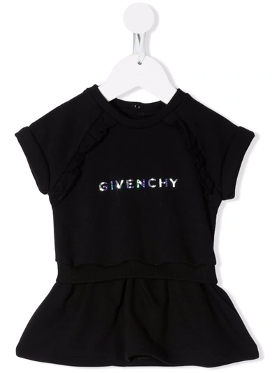 Givenchy Baby's & Little Girl's Holographic Logo Dress In Black | ModeSens