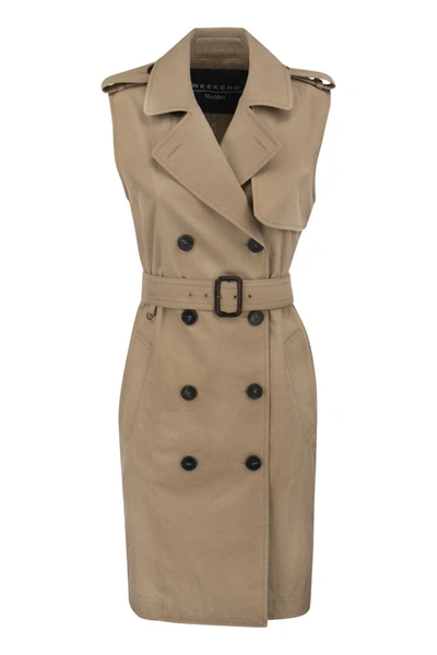Weekend Max Mara Palude - Sleeveless Trench Dress In Beige | ModeSens