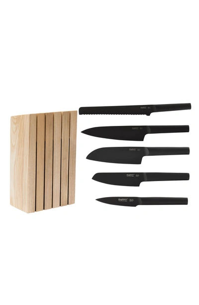 Berghoff International Ron Knife Block 6-piece Set In Black | ModeSens