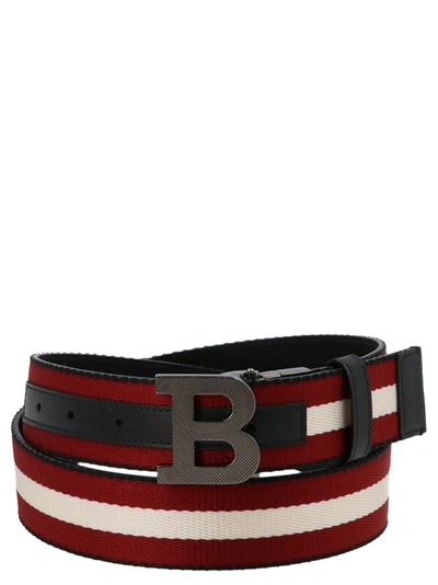Bally B-buckle Belt In Red,white,black | ModeSens