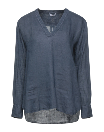 Caliban Blouses In Dark Blue | ModeSens