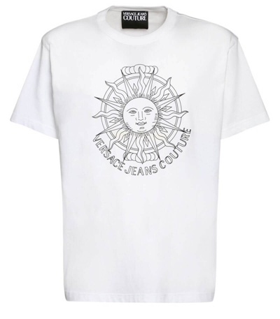 Versace Jeans Couture Sun Outline White T-shirt | ModeSens