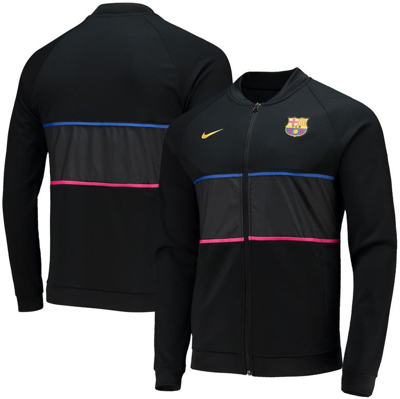 Nike Men's Fc Barcelona Full-zip Soccer Jacket In Black | ModeSens