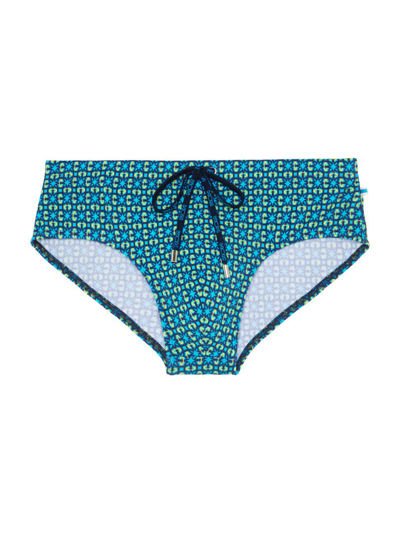 Hom Miramar Swim Mini Briefs In Turquoise | ModeSens