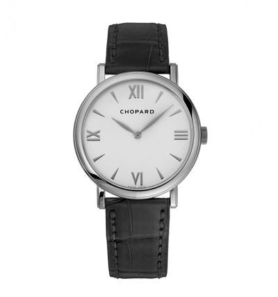 Chopard Classic Hand Wind White Dial Ladies Watch 163154-1201 In Black ...