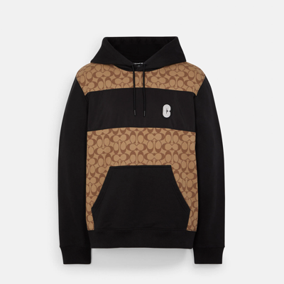 Coach Signature Hoodie In Brown | ModeSens