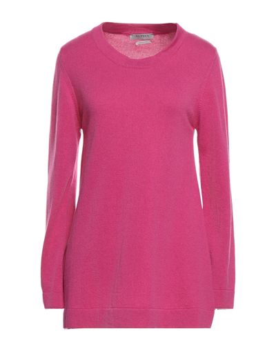 Alpha Studio Sweaters In Fuchsia | ModeSens