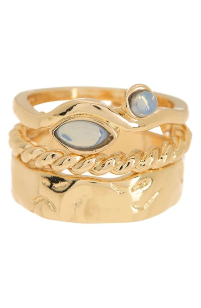 Nordstrom Rack Stacking Rings In Opal- Gold | ModeSens