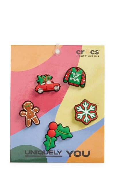 Crocs ® 5-pack Holiday Cheer Jibbitz Shoe Charms In White | ModeSens