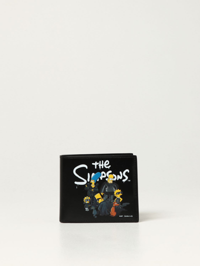 Balenciaga The Simpsons Wallet In Leather In 黑色 | ModeSens
