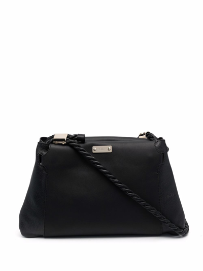 Chloé Key Leather Shoulder Bag In Black | ModeSens
