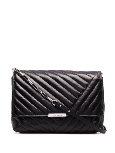 Isabel Marant Merine Quilted Shoulder Bag In Schwarz | ModeSens