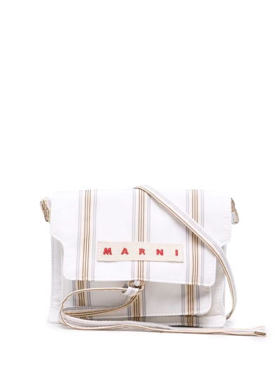 Marni Trunk Mini Crossbody Bag In White | ModeSens