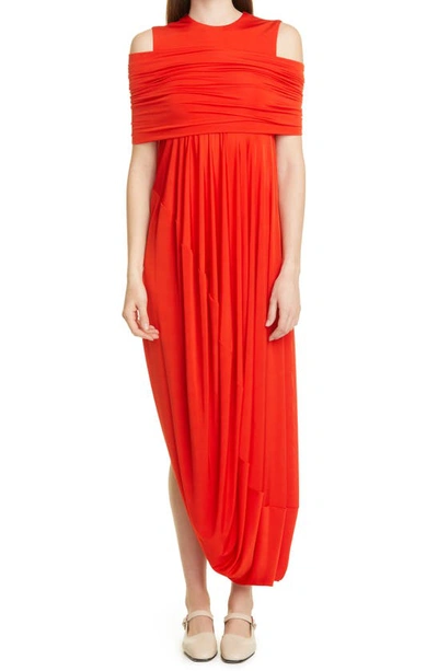 Renaissance Renaissance Harumi Cold-shoulder Draped Stretch-jersey ...