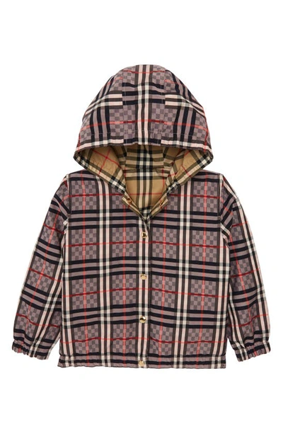 Burberry Kids' Mackenzie Reversible Hooded Jacket In Pink | ModeSens