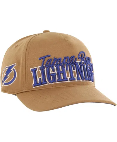 47 Brand Men's ' Tan Tampa Bay Lightning Barnes Hitch Adjustable Hat ...