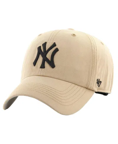 47 Brand Men's Khaki New York Yankees Dusted Franchise Fitted Hat ...