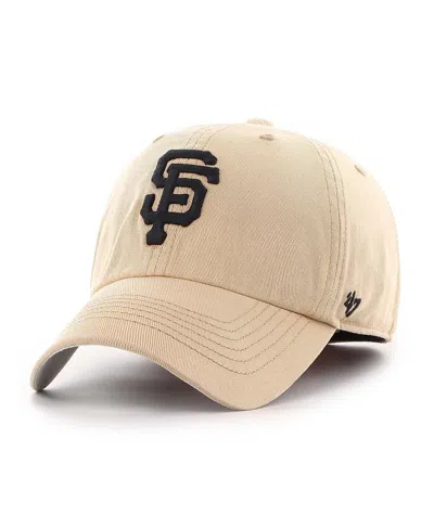 47 Brand Men's Khaki San Francisco Giants Dusted Franchise Fitted Hat ...