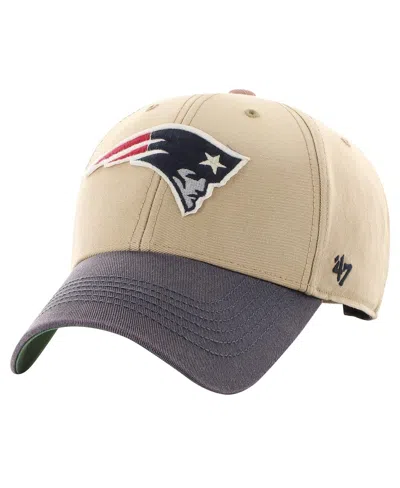 47 Brand Men's Khaki/navy New England Patriots Dusted Sedgwick Mvp ...