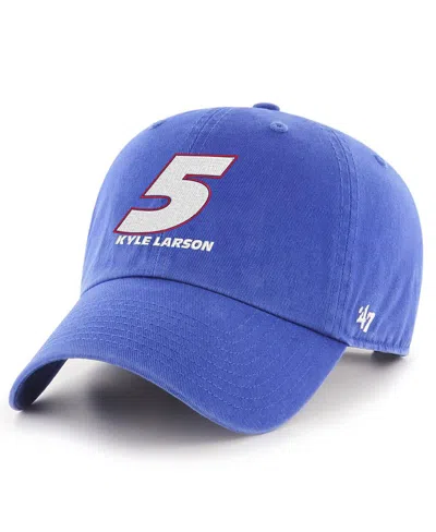 47 Brand Men's Royal Kyle Larson Clean Up Adjustable Hat | ModeSens