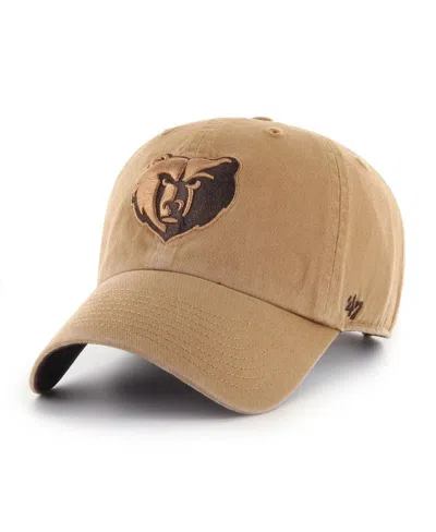 47 Brand Men's Tan Cleveland Cavaliers Ballpark Clean Up Adjustable Hat ...