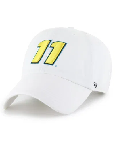 47 Brand Men's White Denny Hamlin Clean Up Adjustable Hat | ModeSens