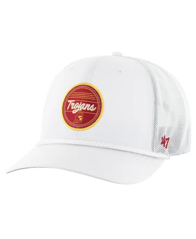 47 Brand Men's White Usc Trojans Fairway Trucker Adjustable Hat | ModeSens