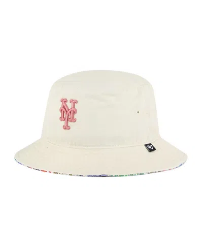 47 Brand Women's Natural New York Mets Pollinator Bucket Hat | ModeSens
