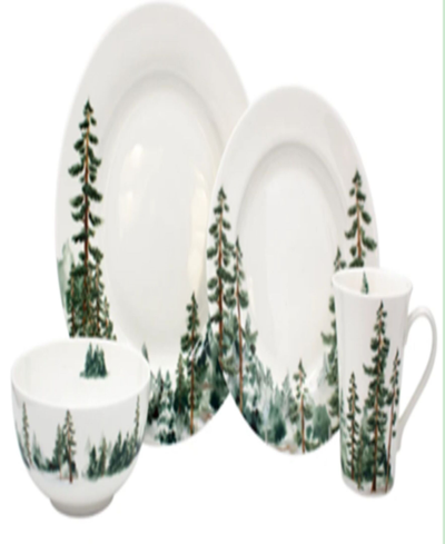 Mikasa Watercolor Forest 16 Pc. Dinnerware Set, Service For 4 In Multi ...