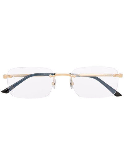 Cartier Rimless Square Eyeglasses In Gold | ModeSens