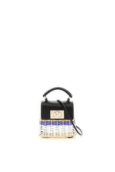 Furla Micro Bag 1927 In Rattan In Multicolor | ModeSens