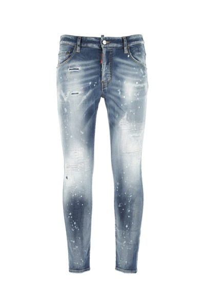 Dsquared2 Stretch Denim Skater Jeans Blue Dsquared Uomo 54 | ModeSens