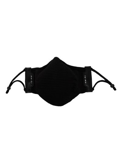 Amiri Logo-tag Face Mask In Black | ModeSens