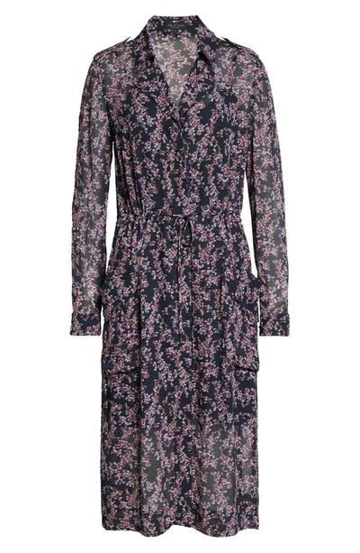 Rag & Bone Field Printed Long Sleeve Maxi Dress In Purple Multi | ModeSens