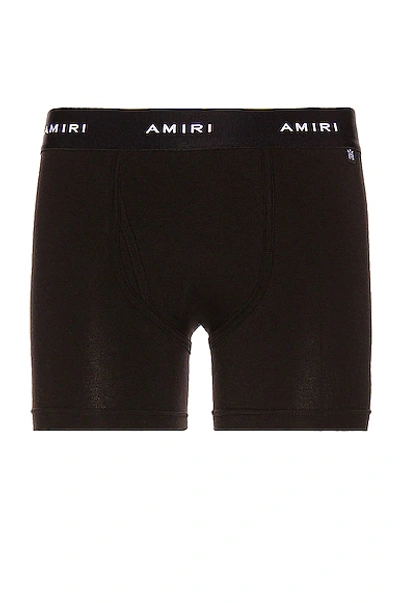Amiri Logo Boxer Briefs In Black | ModeSens
