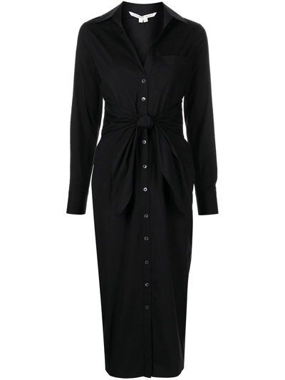 Veronica Beard Janelle Shirtdress Black - Atterley | ModeSens