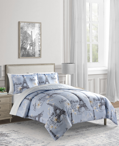 Sunham Paris Daisy Comforter Set Bedding In Blue | ModeSens