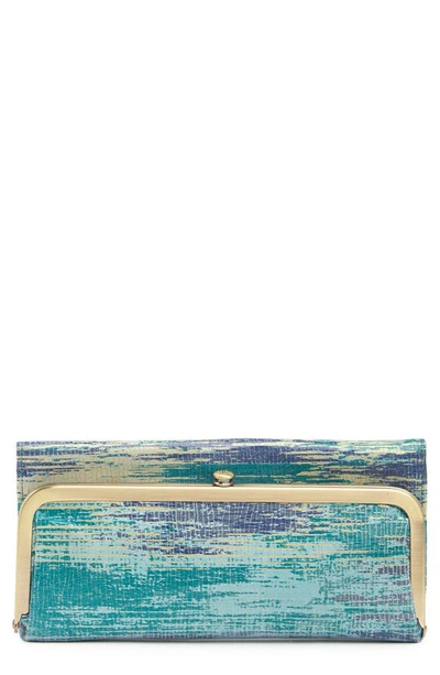 Hobo Rachel Leather Frame Wallet In Cracked Glass | ModeSens